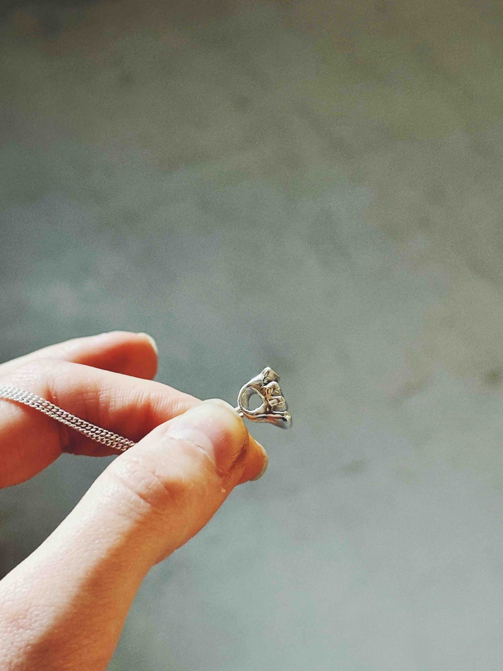Monster mOnch necklace in Sterling Silver – Handmade Jewellery – Rat Betty