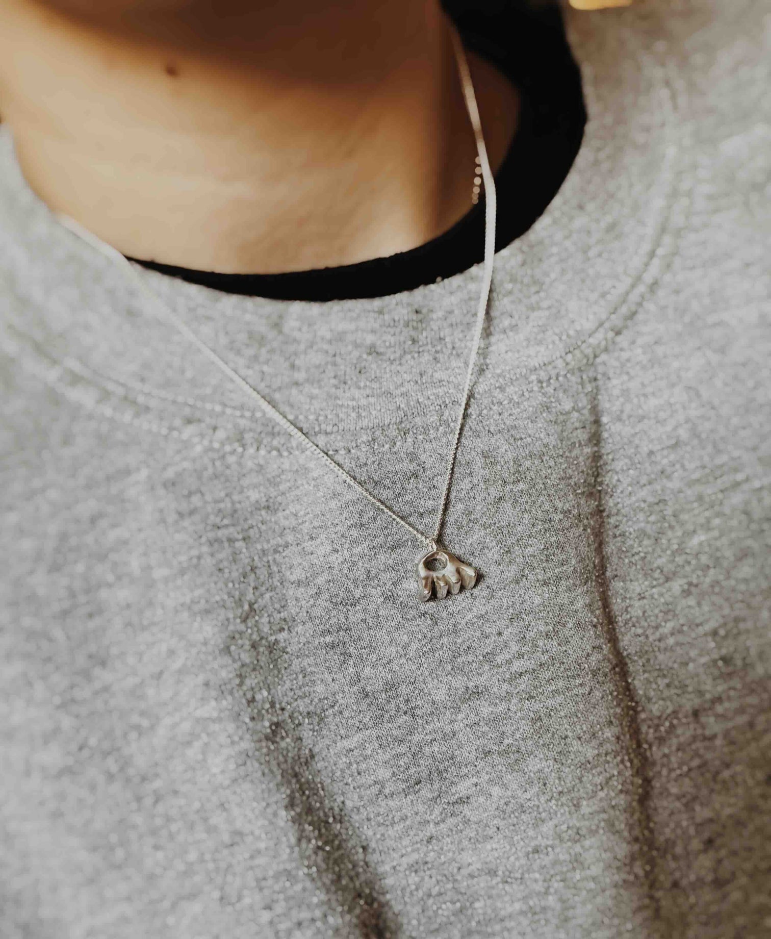 Monster mOnch necklace in Sterling Silver – Handmade Jewellery – Rat Betty