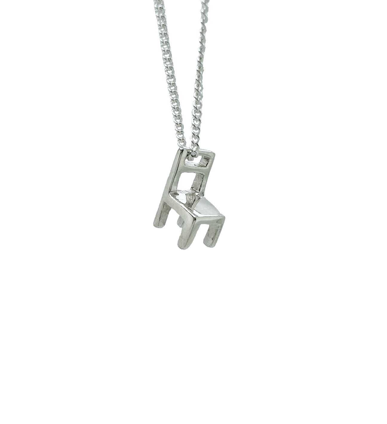 Chair Necklace in Sterling Silver – Chunky Jewellery – Rat Betty