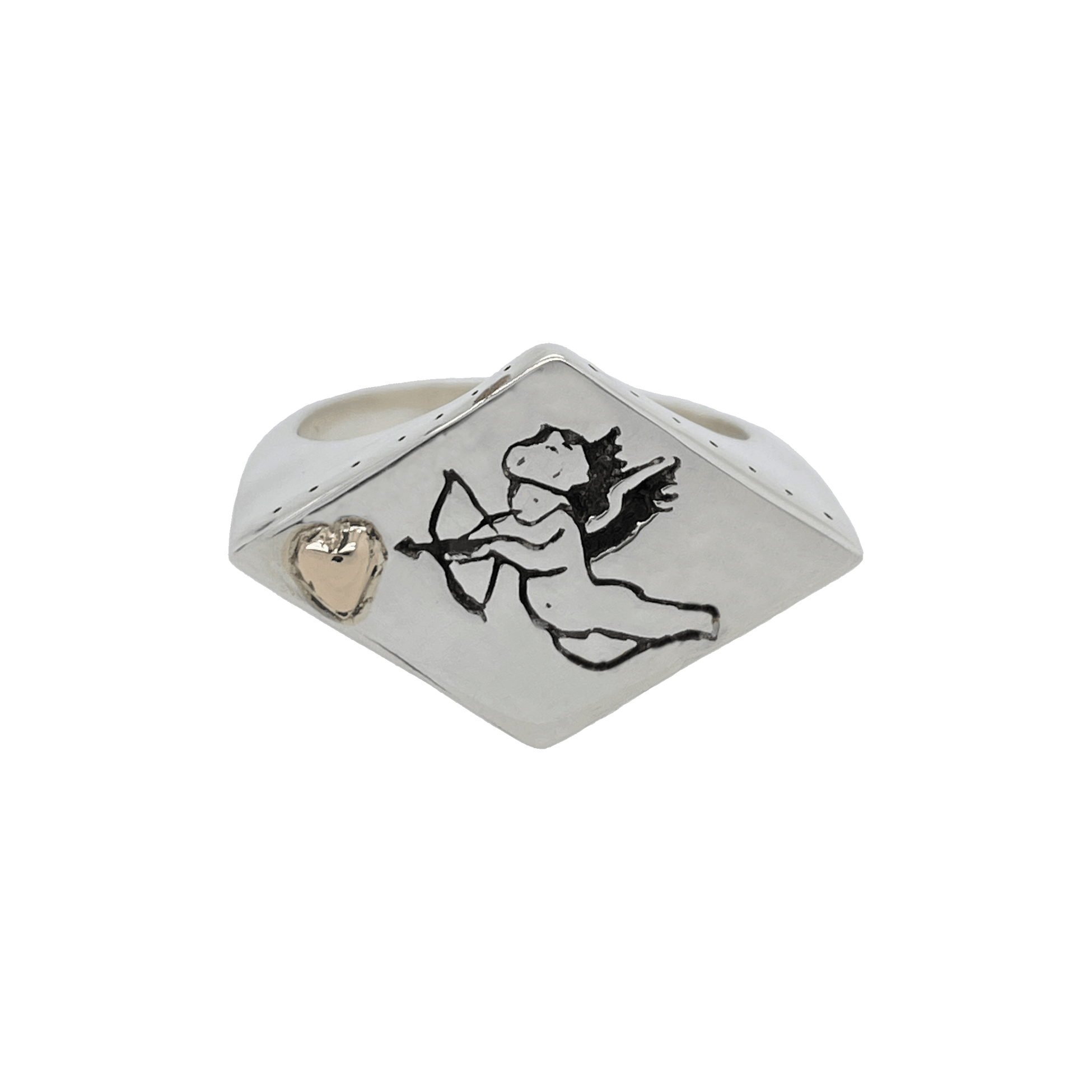 Cupid Ring in Sterling Silver – Chunky Jewellery – Rat Betty