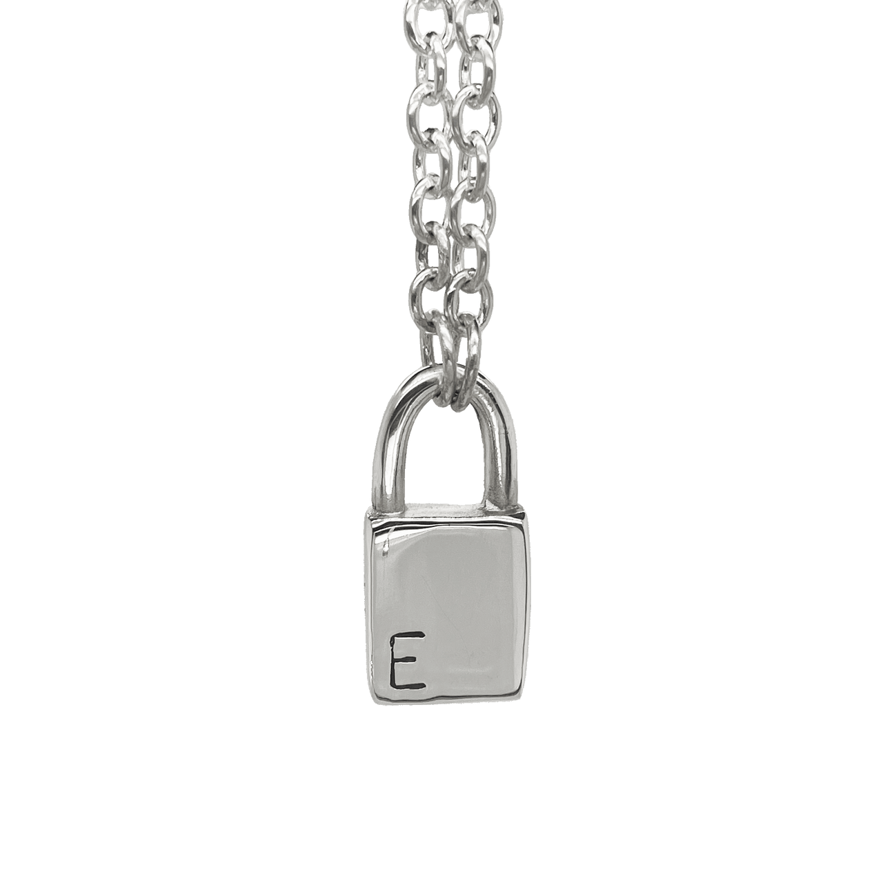 Sad Padlock Necklace in Sterling Silver – Chunky Jewellery – Rat Betty