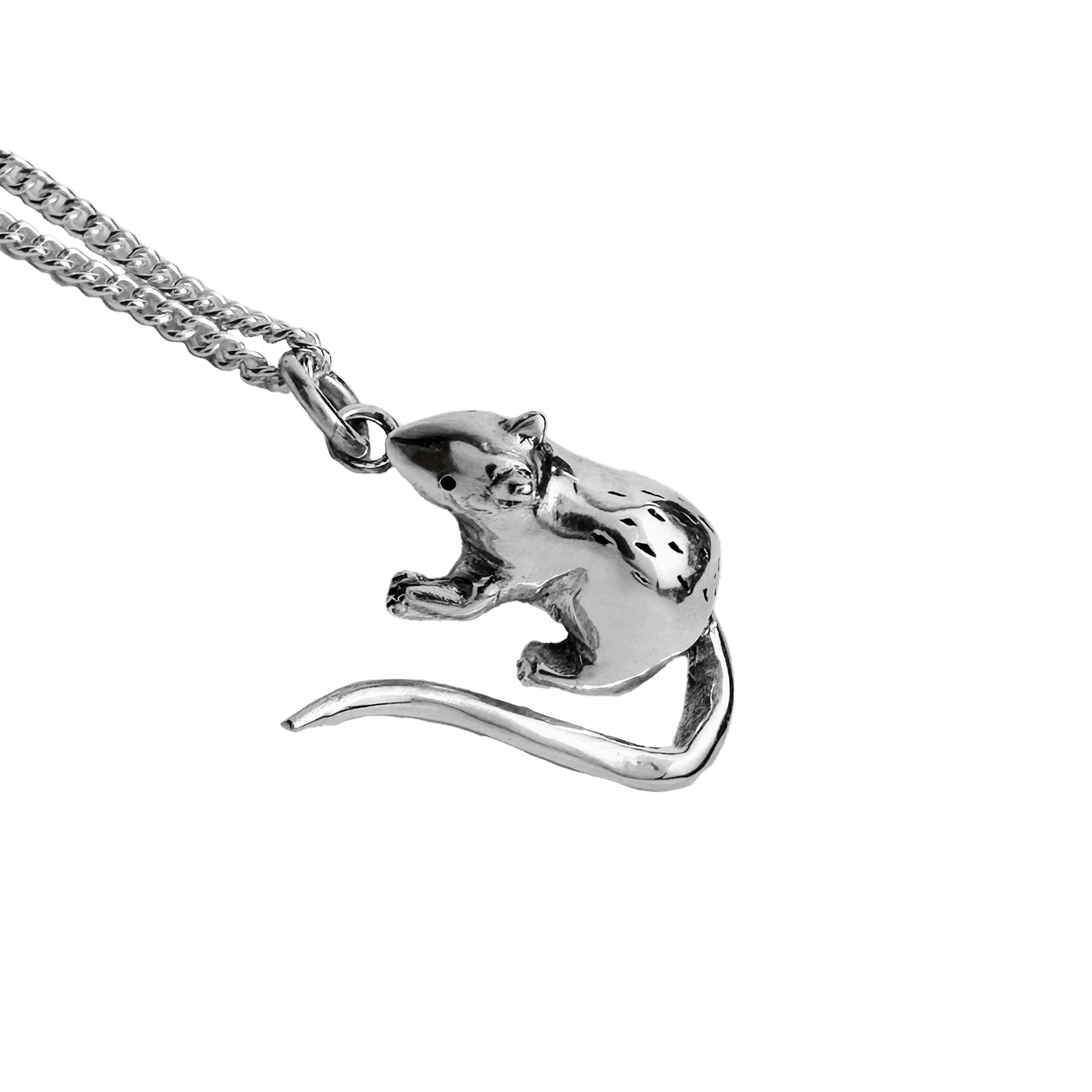 Rat Necklace in Sterling Silver – Handmade Jewellery – Rat Betty