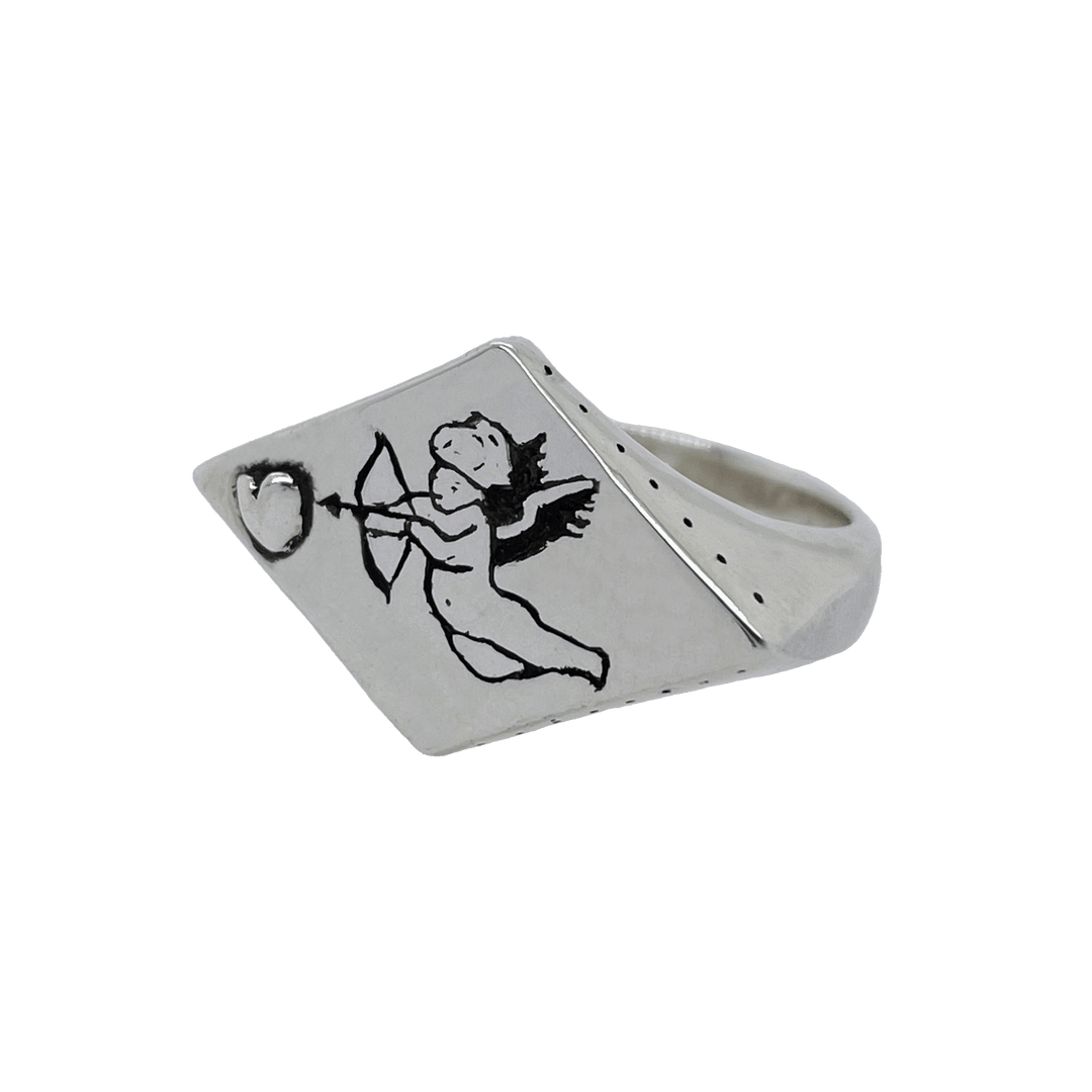 Cupid Ring in Sterling Silver – Chunky Jewellery – Rat Betty