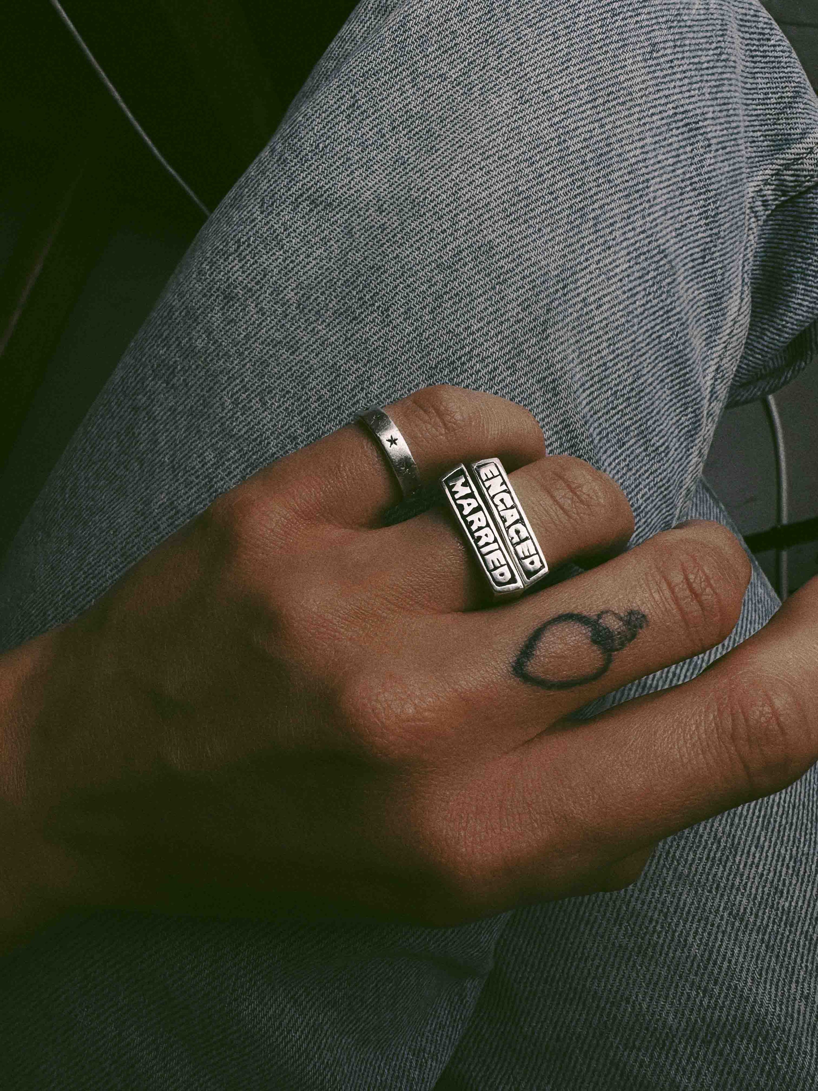 Married Ring in Sterling Silver – Chunky Jewellery – Rat Betty